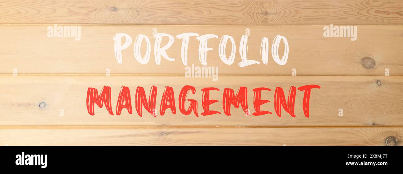 Portfolio management symbol. Concept words Portfolio management on ...