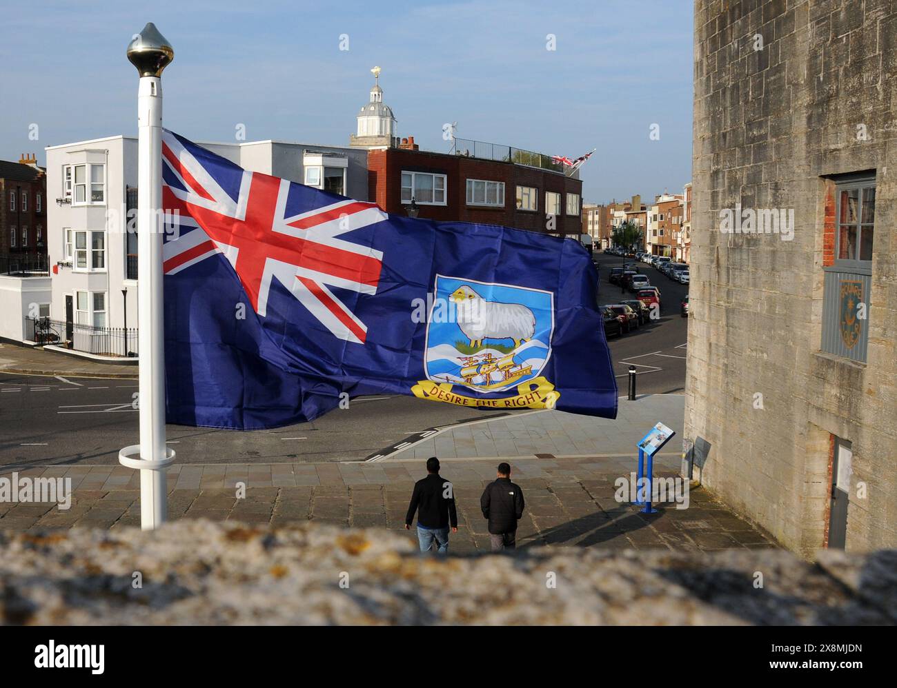ENGLISH COASTAL PATH, FLAG OF THE FALKLANDS, FALKLANDS FLAG,FALKLANDS ...