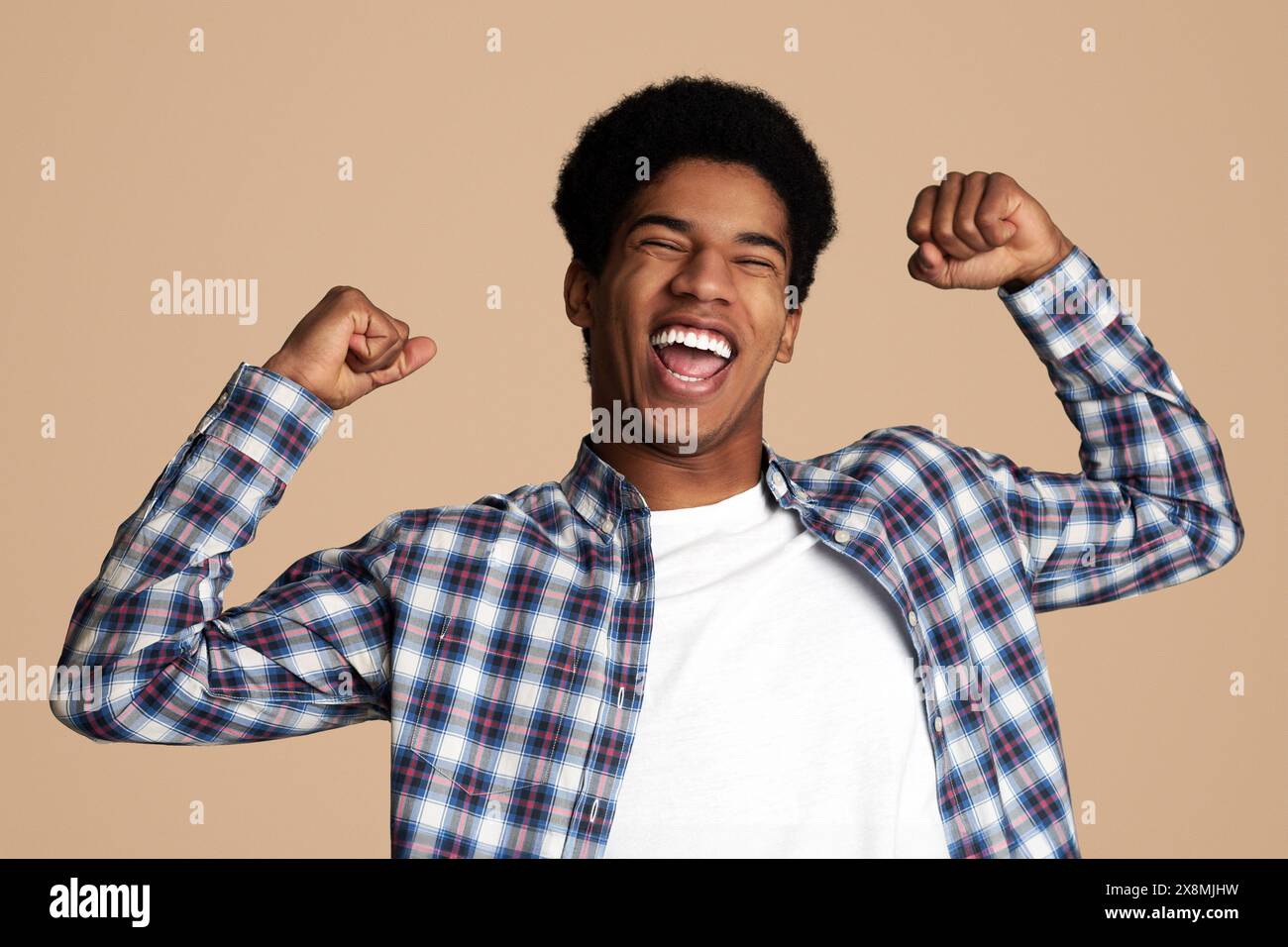 Sleepy Teen Guy Stretching Back and Yawning for Early Morning Stock ...