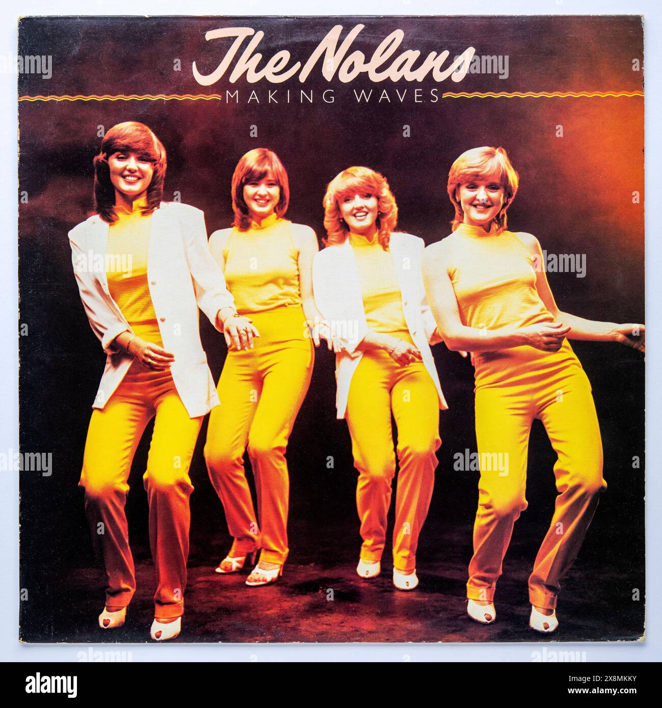 LP cover of the Making Waves album by The Nolans, which was released in 1980 Stock Photo - Alamy