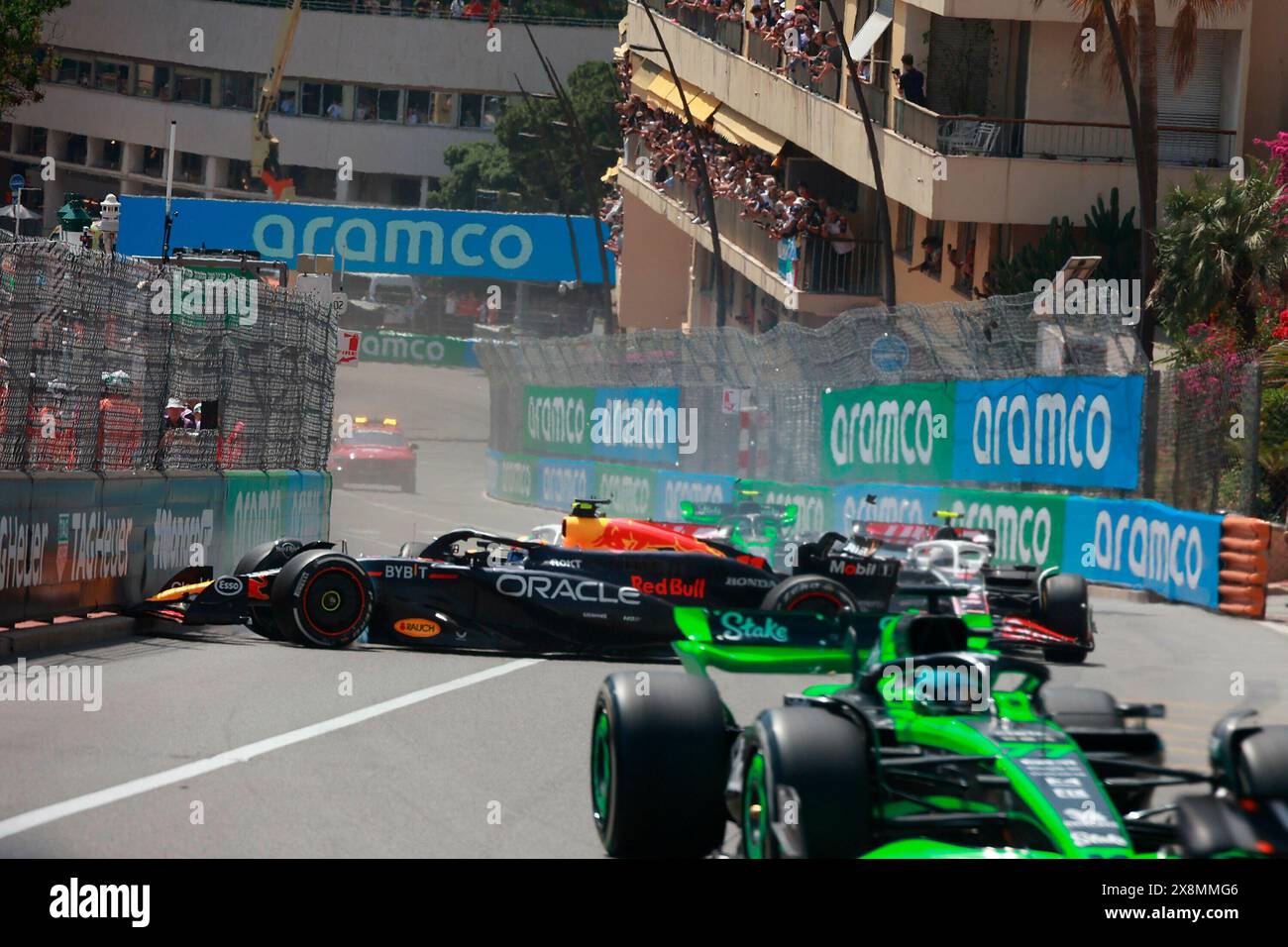 Monaco f1 2024 crash magnussen hi-res stock photography and images - Alamy