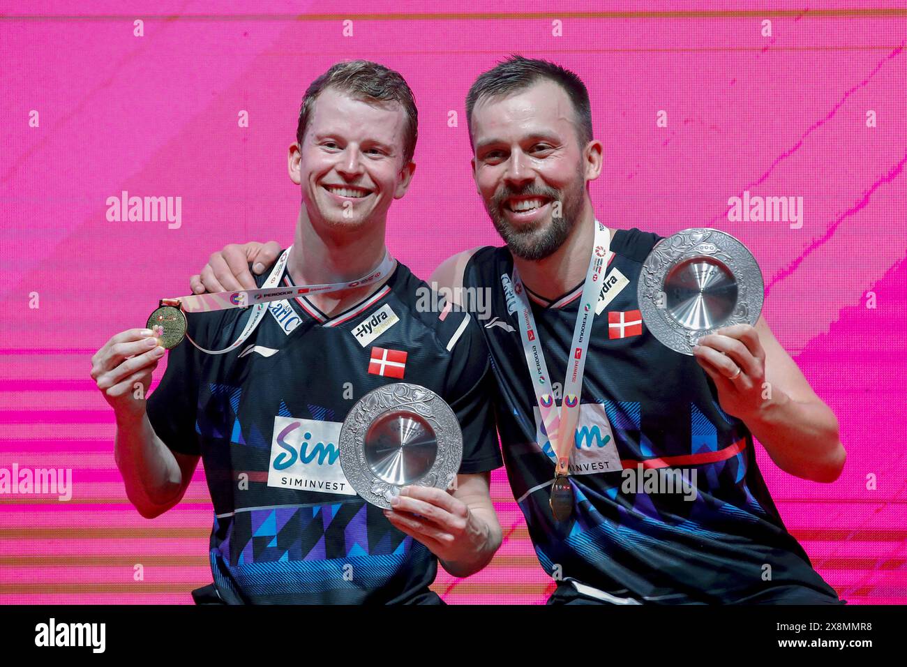 Kuala Lumpur, Malaysia. 26th May, 2024. Kim Astrup (L) and Anders ...