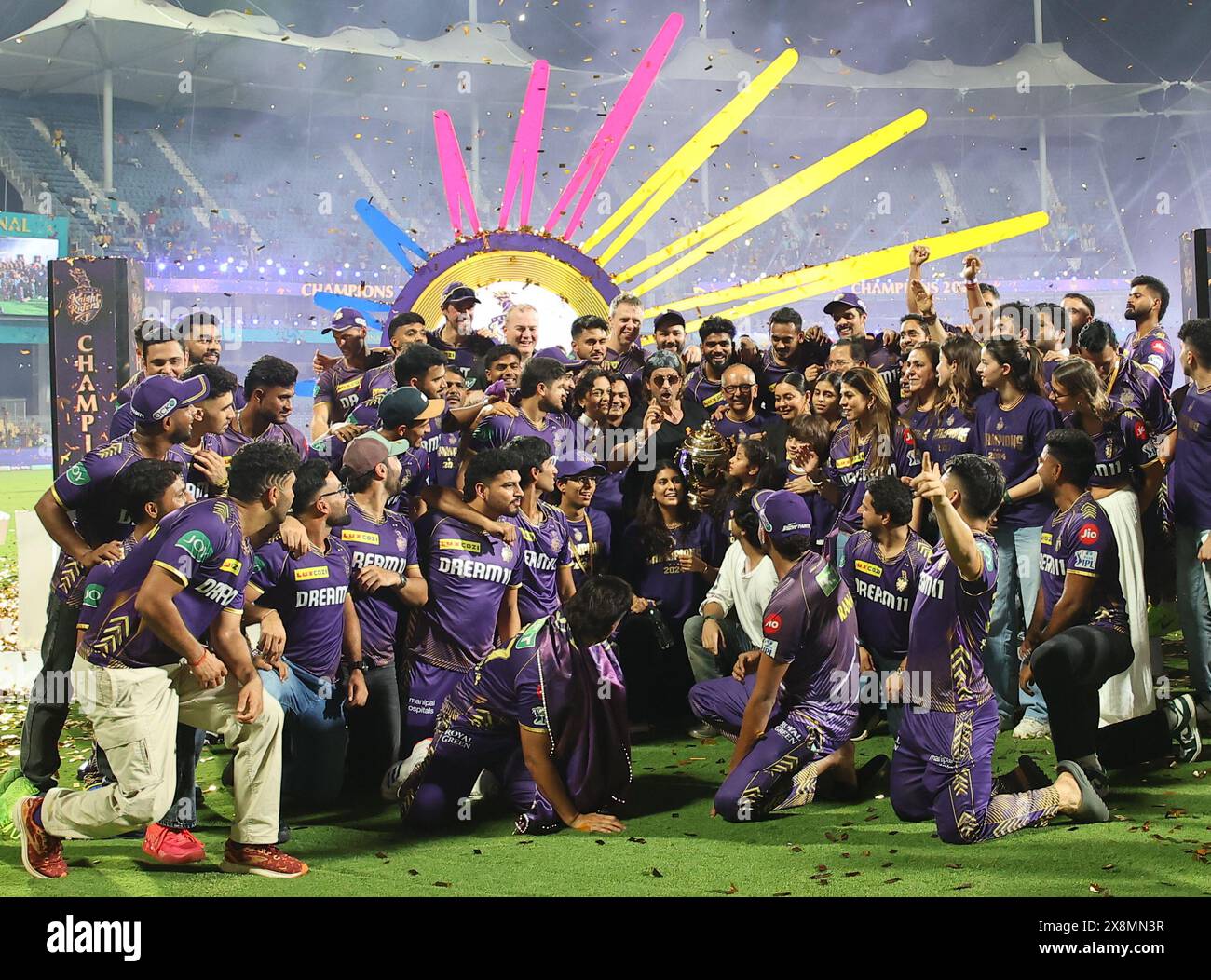 Chennai, India. 26th May, 2024. Tata IPL 2024 : Final KKR v SRH Kolkata Knight Riders v ...