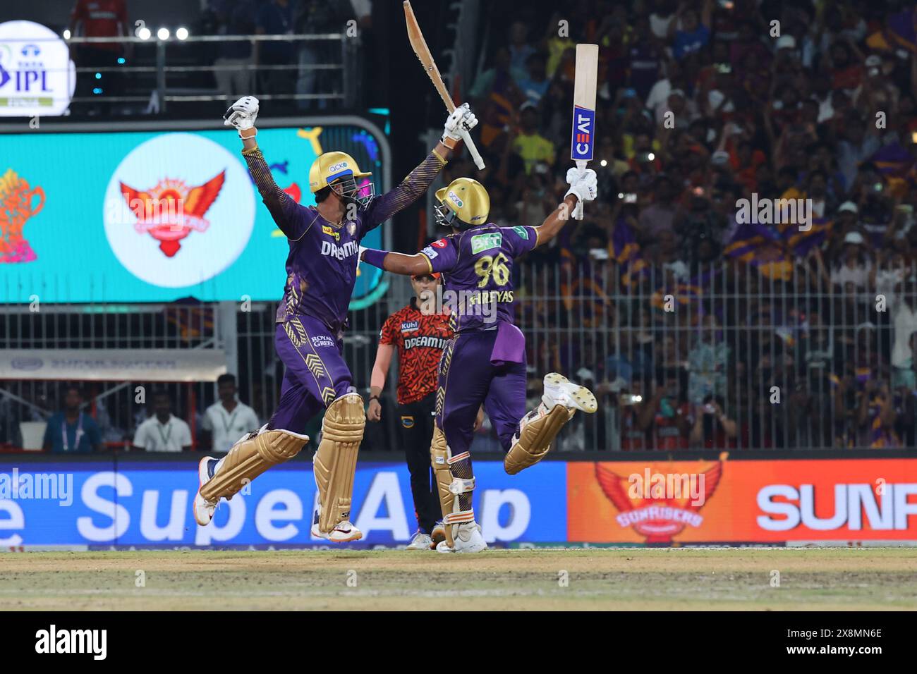 Chennai, India. 26th May, 2024. Tata IPL 2024 : Final KKR v SRH Kolkata Knight Riders v ...
