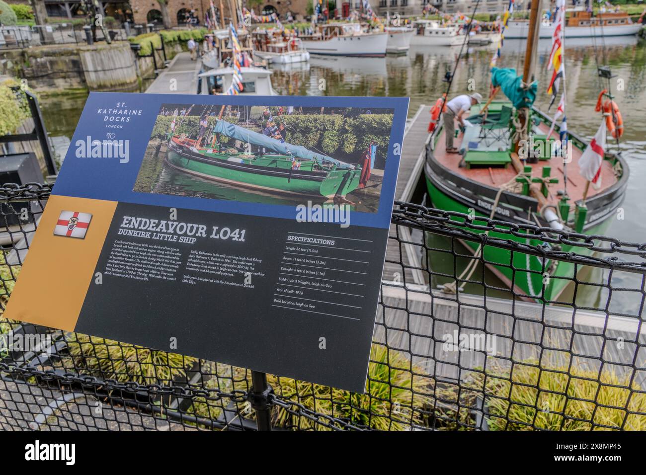 Classic boats festival , with Dunkirk Little Ships at St Katharine ...
