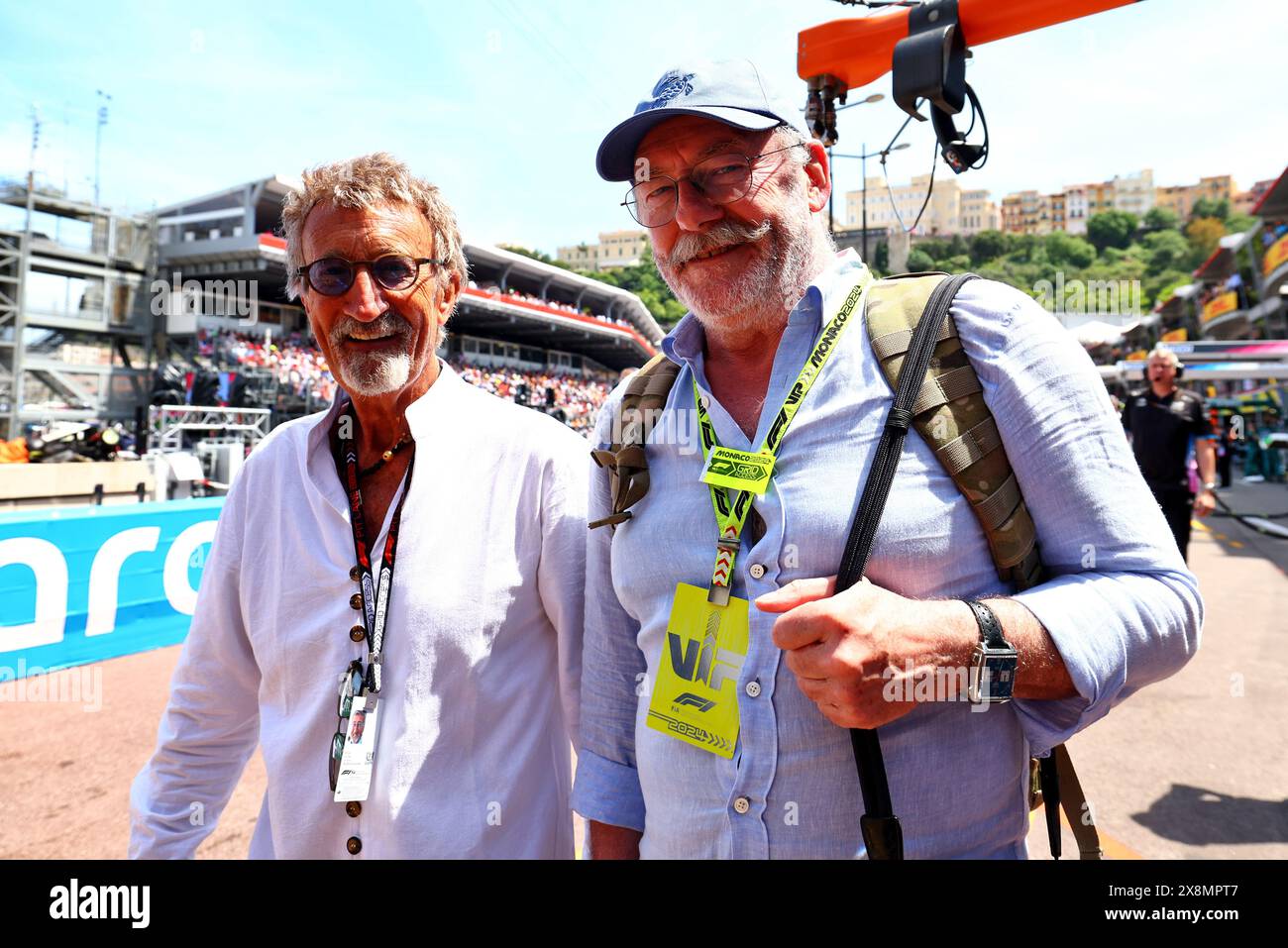 Monte Carlo, Monaco. 26th May, 2024. Eddie Jordan (IRE), manager of Adrian Newey (GBR) Red Bull ...