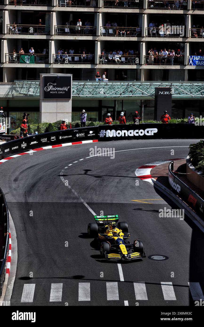 Monte Carlo, Monaco. 26th May, 2024. Lando Norris (GBR) McLaren MCL38. Formula 1 World ...