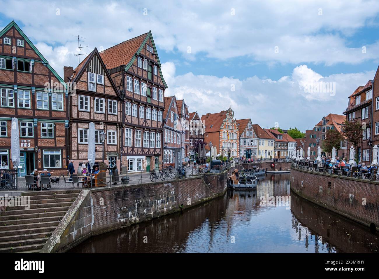 Stade, Niedersachsen Germany - 05 03 2024: View of old houses at the ...