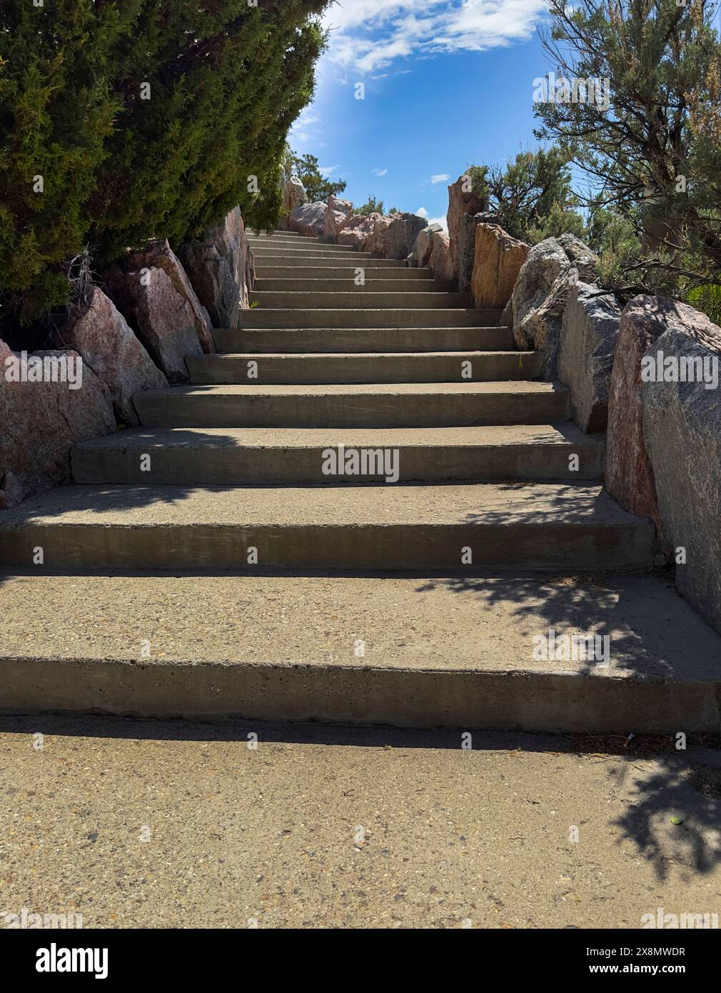 Stair step walk up shadow park steps hi-res stock photography and ...
