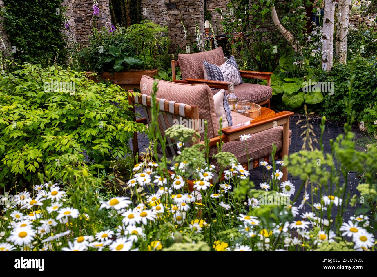Display garden at the 2024 RHS Chelsea flower show Stock Photo - Alamy