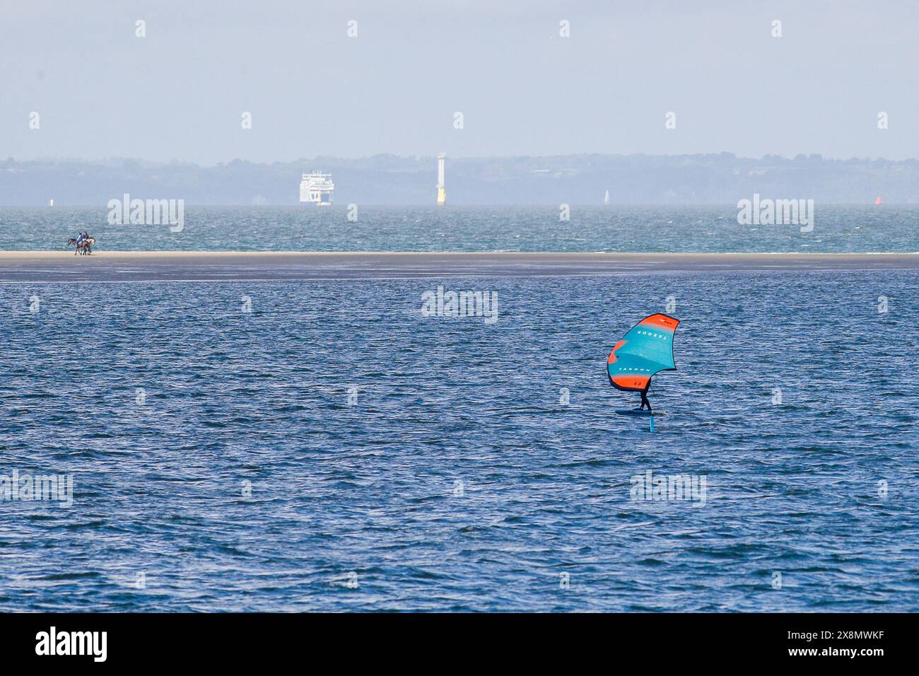 Beachlands, Hayling Island. 26th May 2024. A bright and breezy day for ...