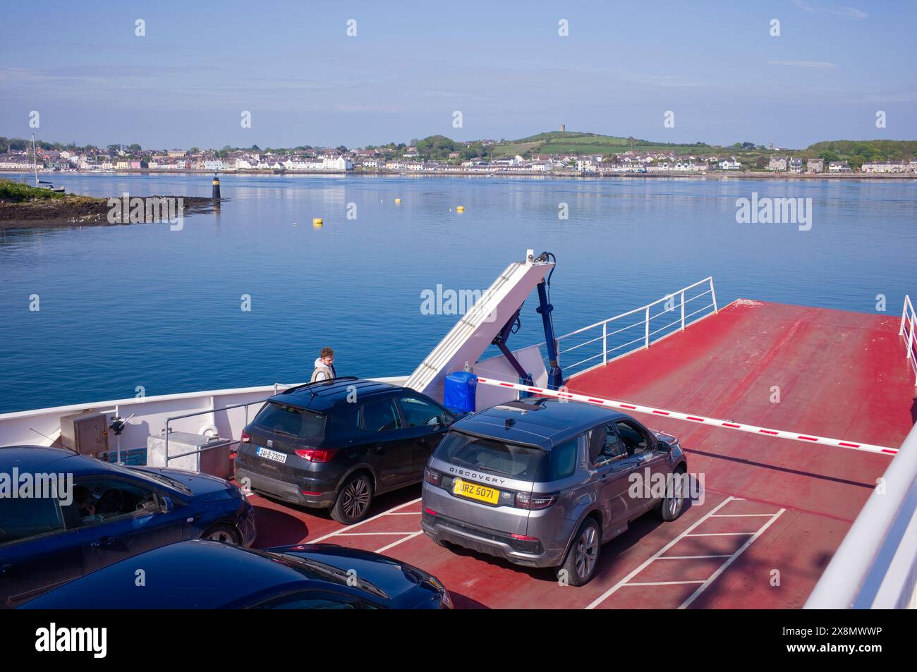 Leaving Strangford and heading towards Portaferry on the car ferry ...