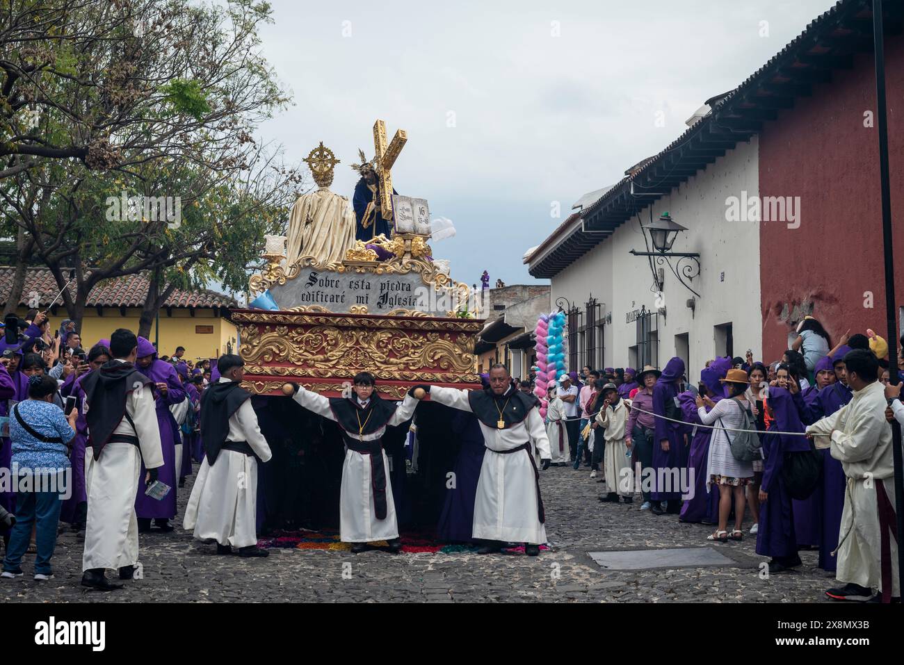 Traditional Easter procession, Antigua, Guatemala Stock Photo - Alamy