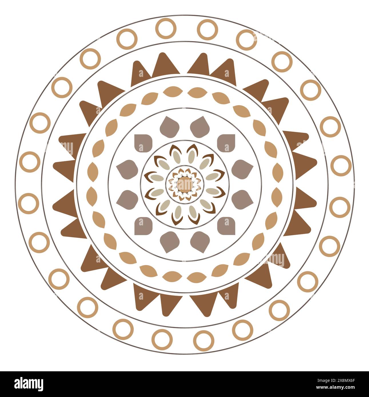 Mandala background rose gold hi-res stock photography and images - Alamy