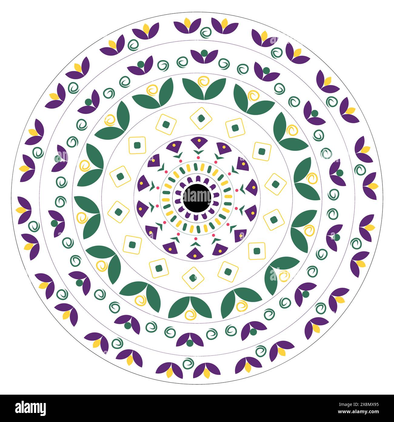 Ethnic premium mandala design Stock Vector Images - Alamy