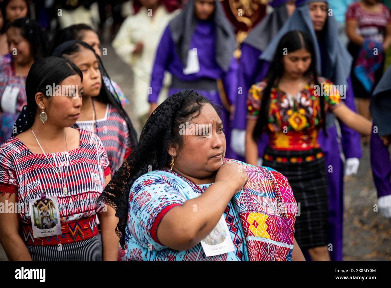 Traditional Easter procession, Antigua, Guatemala Stock Photo - Alamy