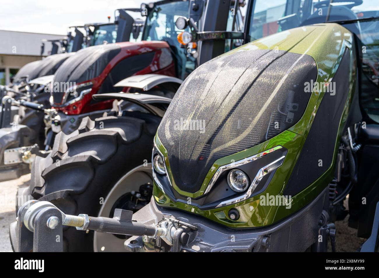 Row tractors in farm hi-res stock photography and images - Alamy