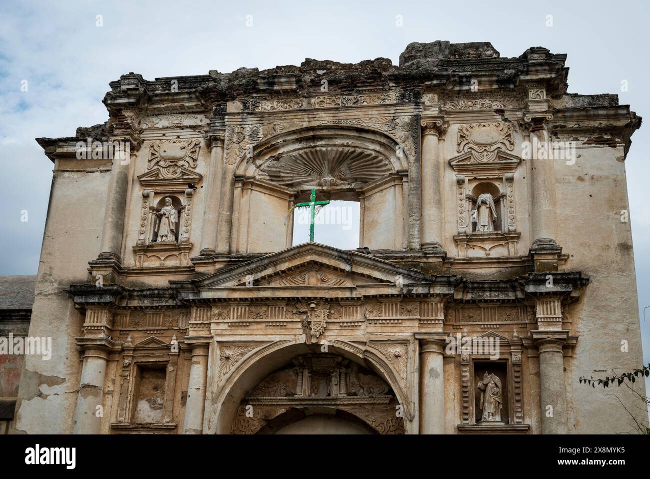 Facade Of The Church And Convent Santa Teresa De Jesus Antigua
