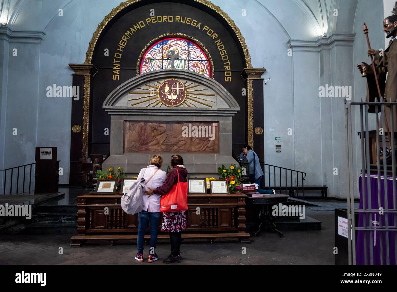 Veneration at the tomb of Hermano Pedro, Church and convent of San ...