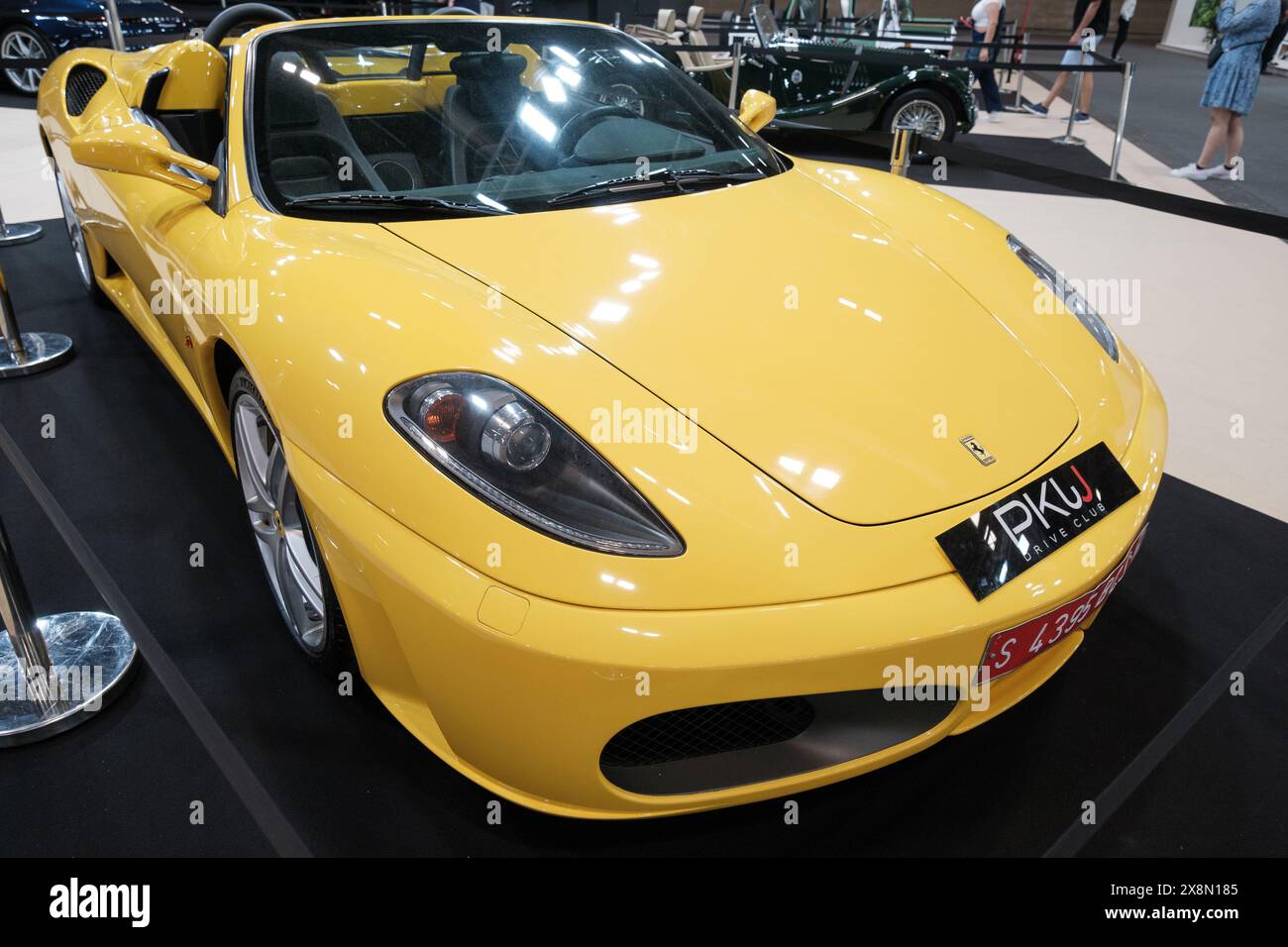 Car is exhibited at the Madrid Car Experience, the Madrid motor show ...