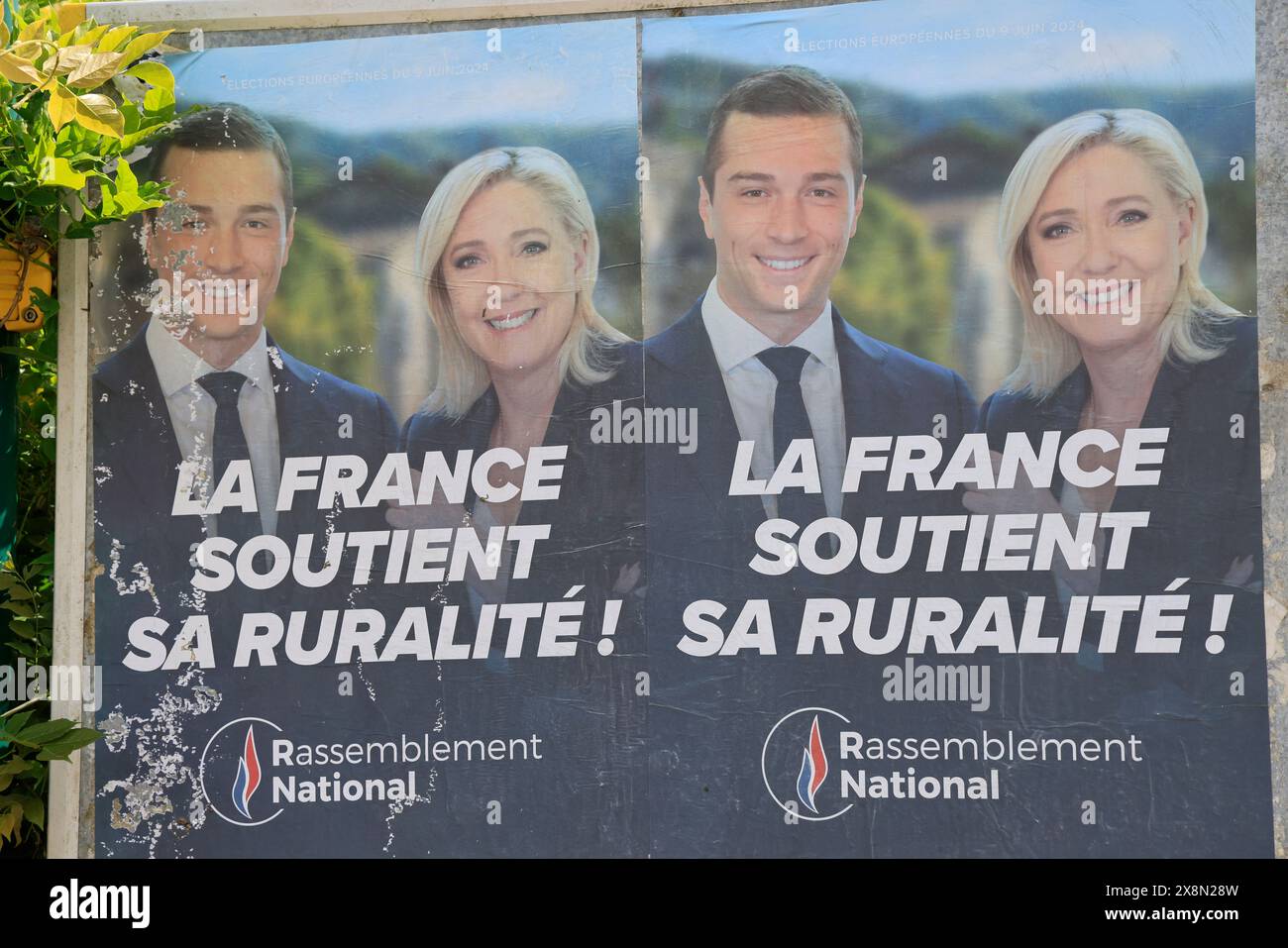 Election poster of Jordan Bardella French MEP, head of the ...