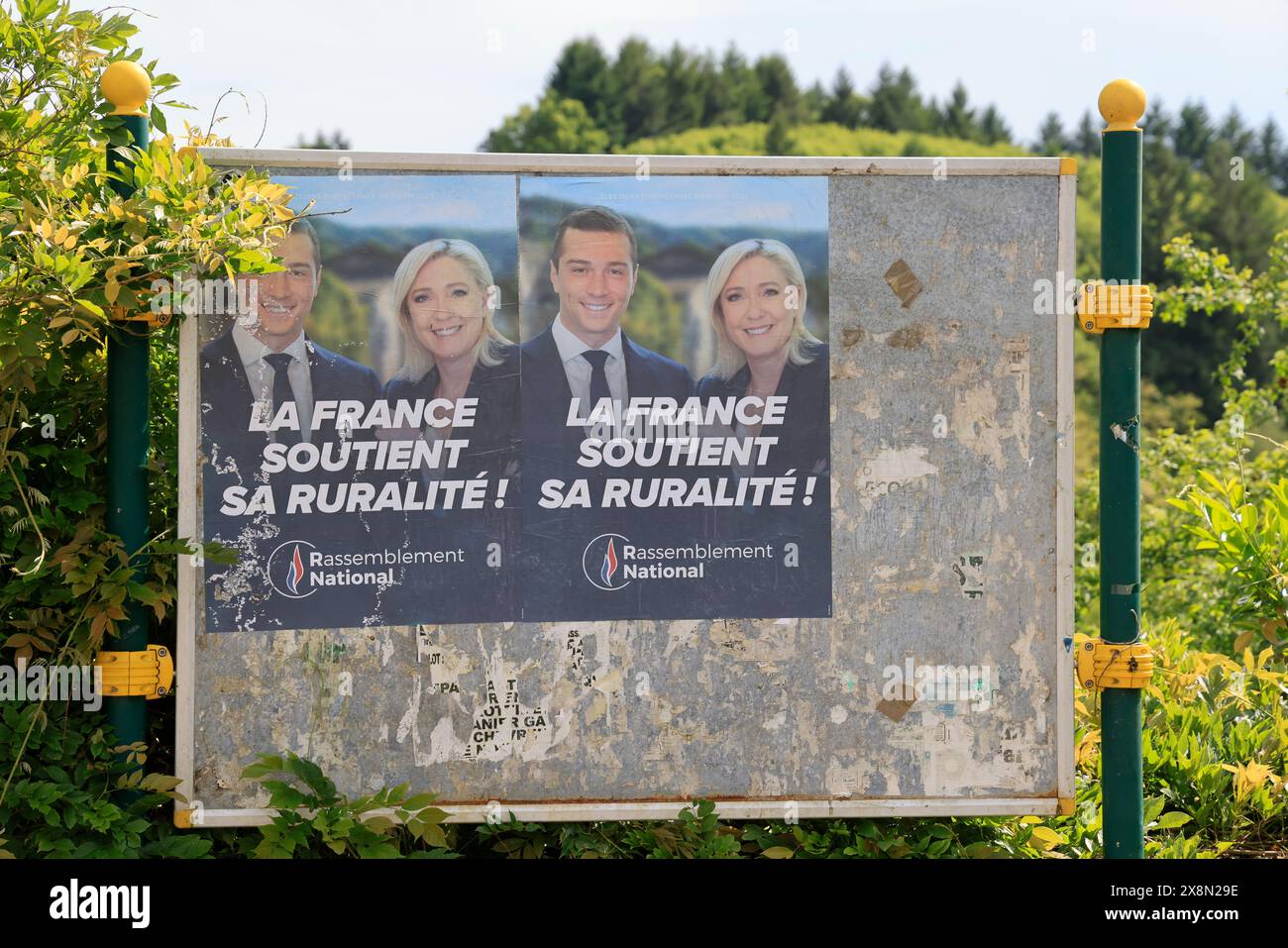 Election poster of Jordan Bardella French MEP, head of the ...