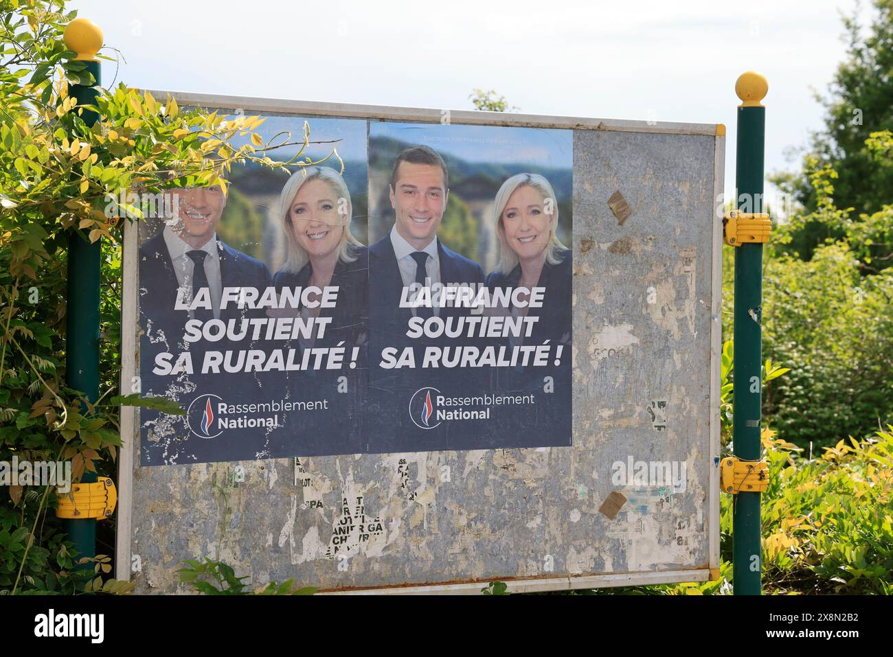 Election poster of Jordan Bardella French MEP, head of the ...