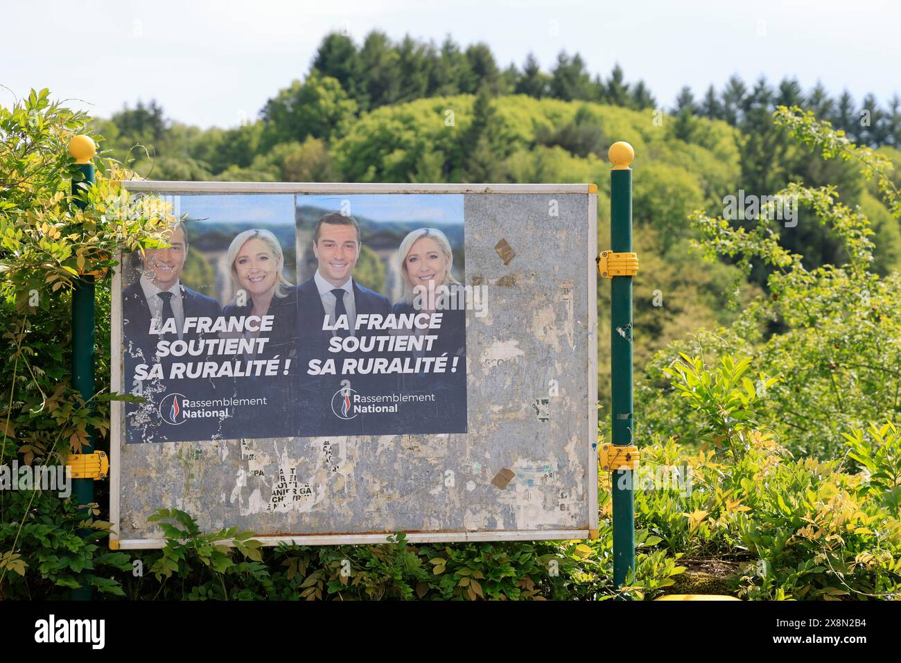 Election poster of Jordan Bardella French MEP, head of the ...