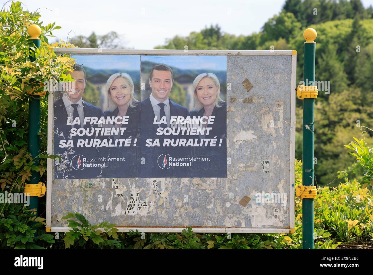 Election poster of Jordan Bardella French MEP, head of the ...