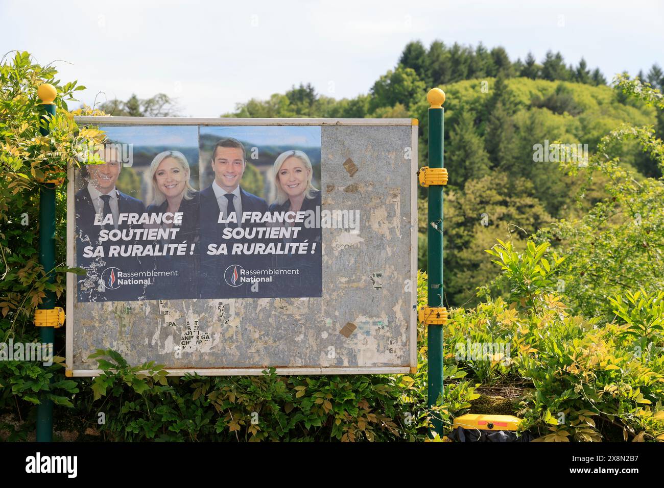 Election poster of Jordan Bardella French MEP, head of the ...