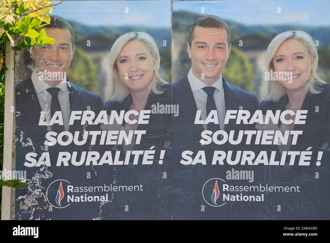 Election poster of Jordan Bardella French MEP, head of the ...