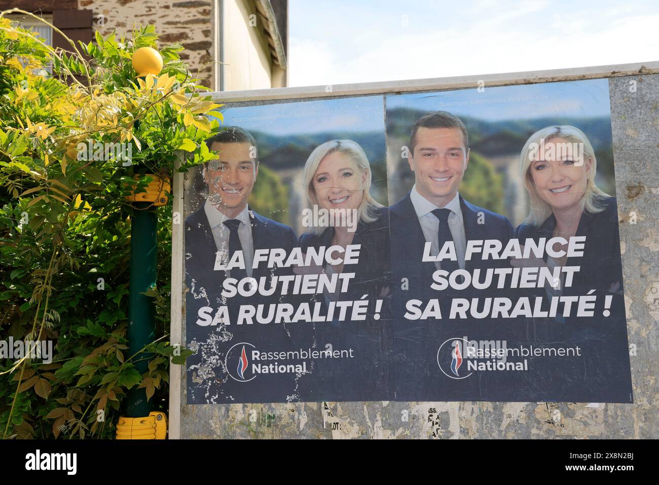 Election poster of Jordan Bardella French MEP, head of the ...