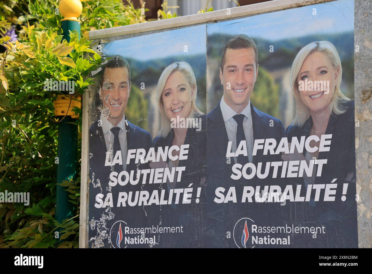 Election poster of Jordan Bardella French MEP, head of the ...