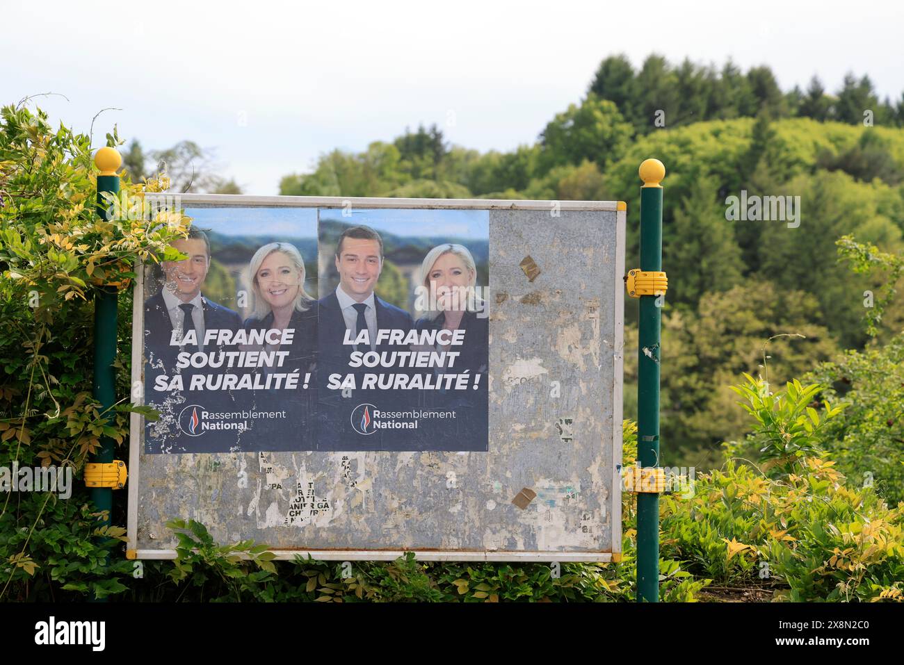 Election poster of Jordan Bardella French MEP, head of the ...