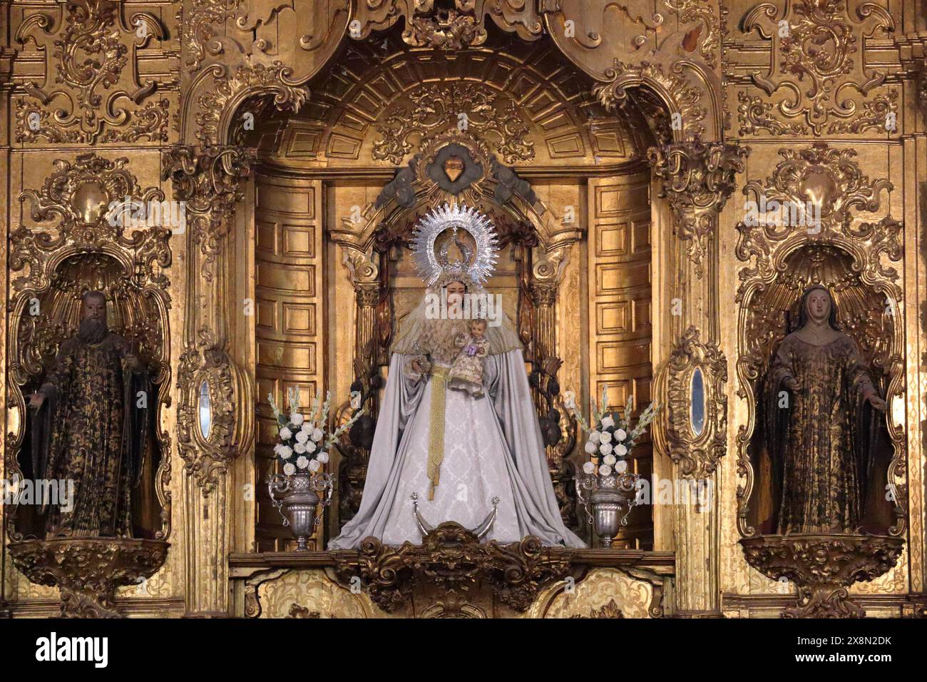 Church of Nuestra Senora de la Paz chantry with Our Lady image, at San ...