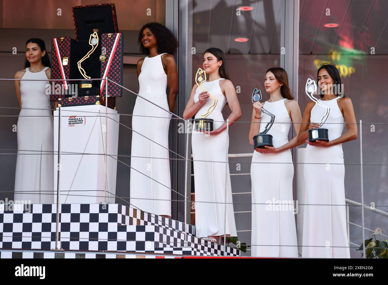 Montecarlo, Mezzolombardo, Monaco. 26th May, 2024. The trophies on the ...