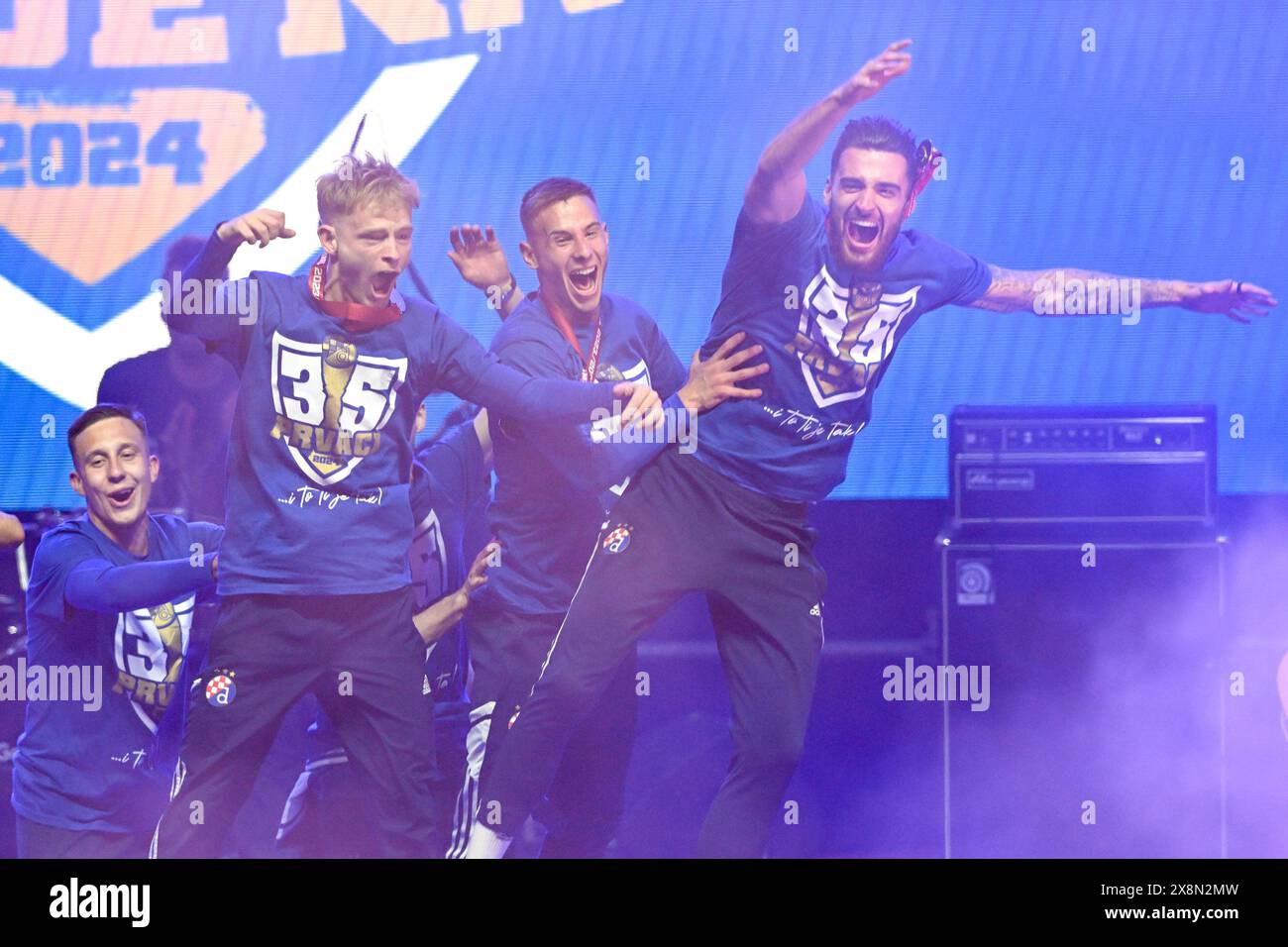 Zagreb, Hrvatska. 26th May, 2024. Maxime Bernauer, Gabriel Vidovic and ...