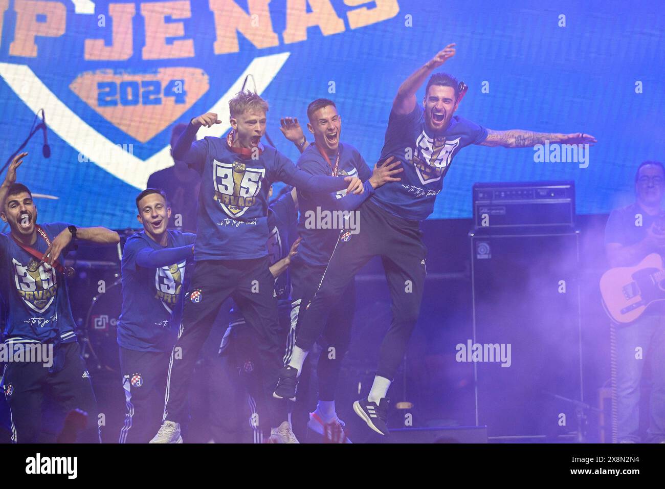 Zagreb, Croatia. 26th May, 2024. Maxime Bernauer, Gabriel Vidovic and ...