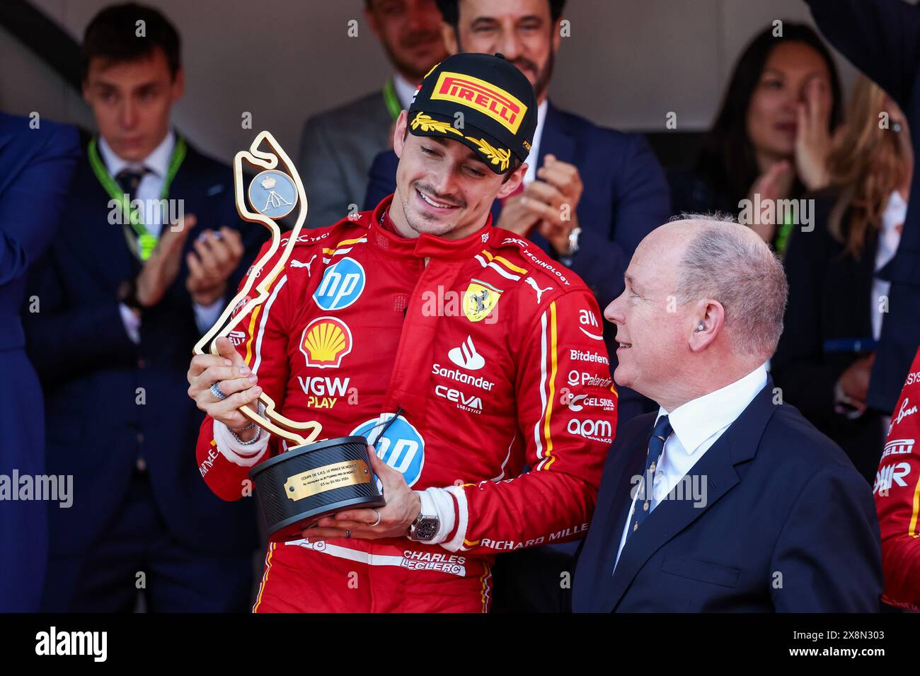 Monaco. 26th May, 2024. Monaco, Monaco. 26th May, 2024. The podium ...