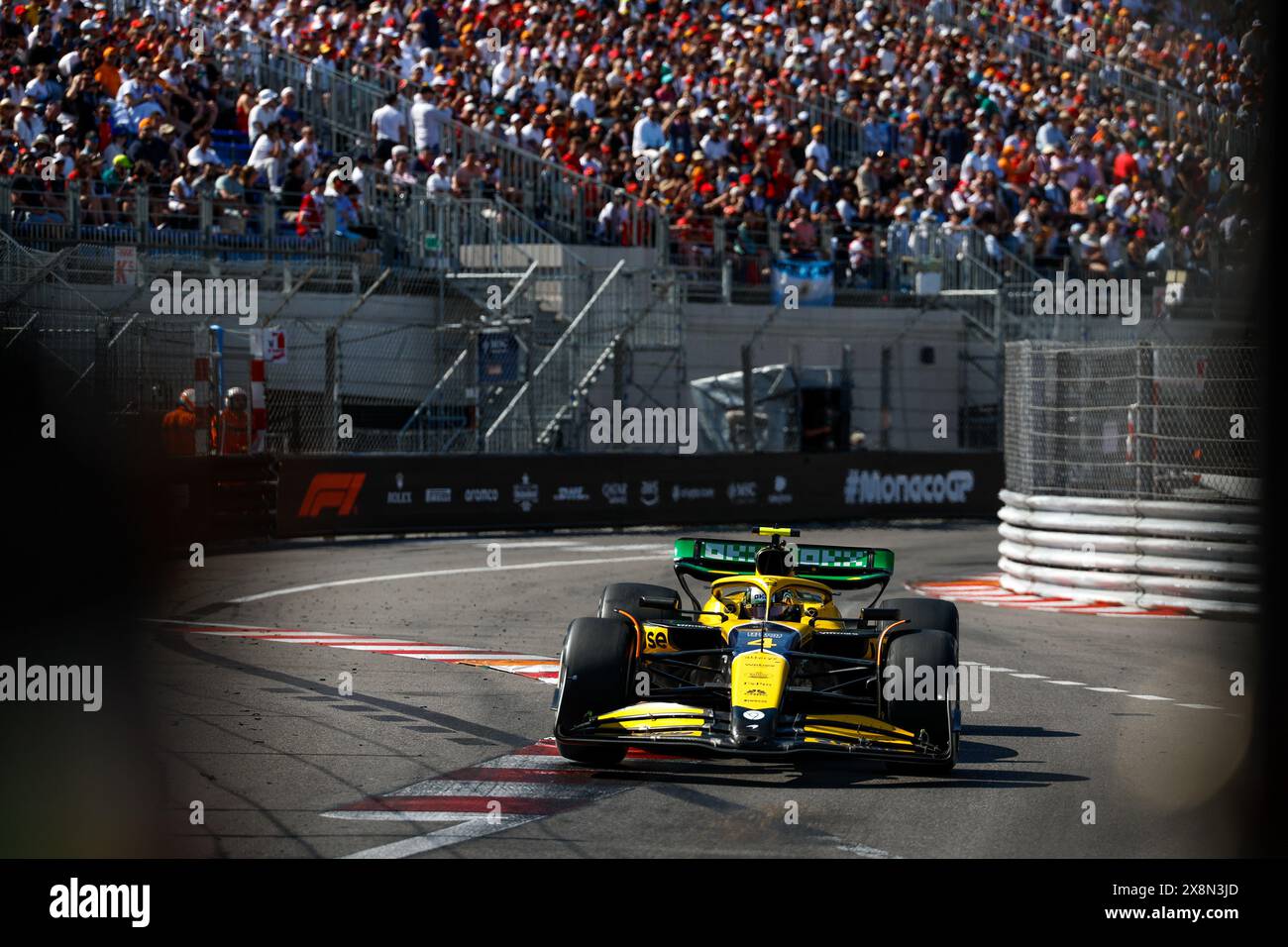 Monaco. 26th May, 2024. 04 NORRIS Lando (gbr), McLaren F1 Team MCL38, action during the Formula ...