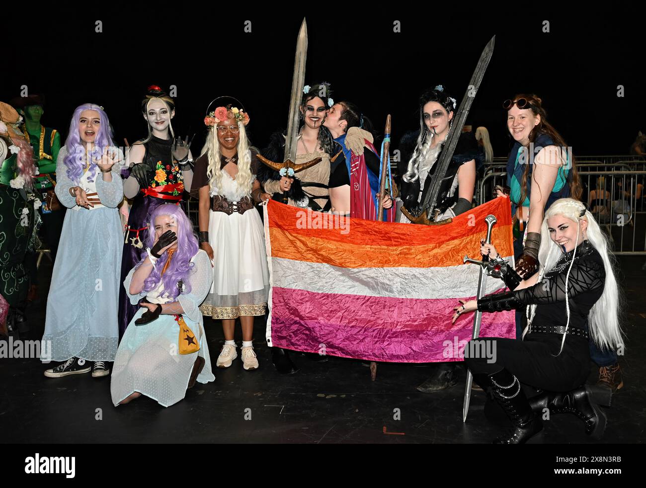 LONDON, ENGLAND - MAY 26 2024: Thousands attends the MCM Comic Con ...