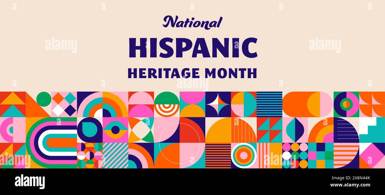 National hispanic heritage month celebration. Background, banner and ...