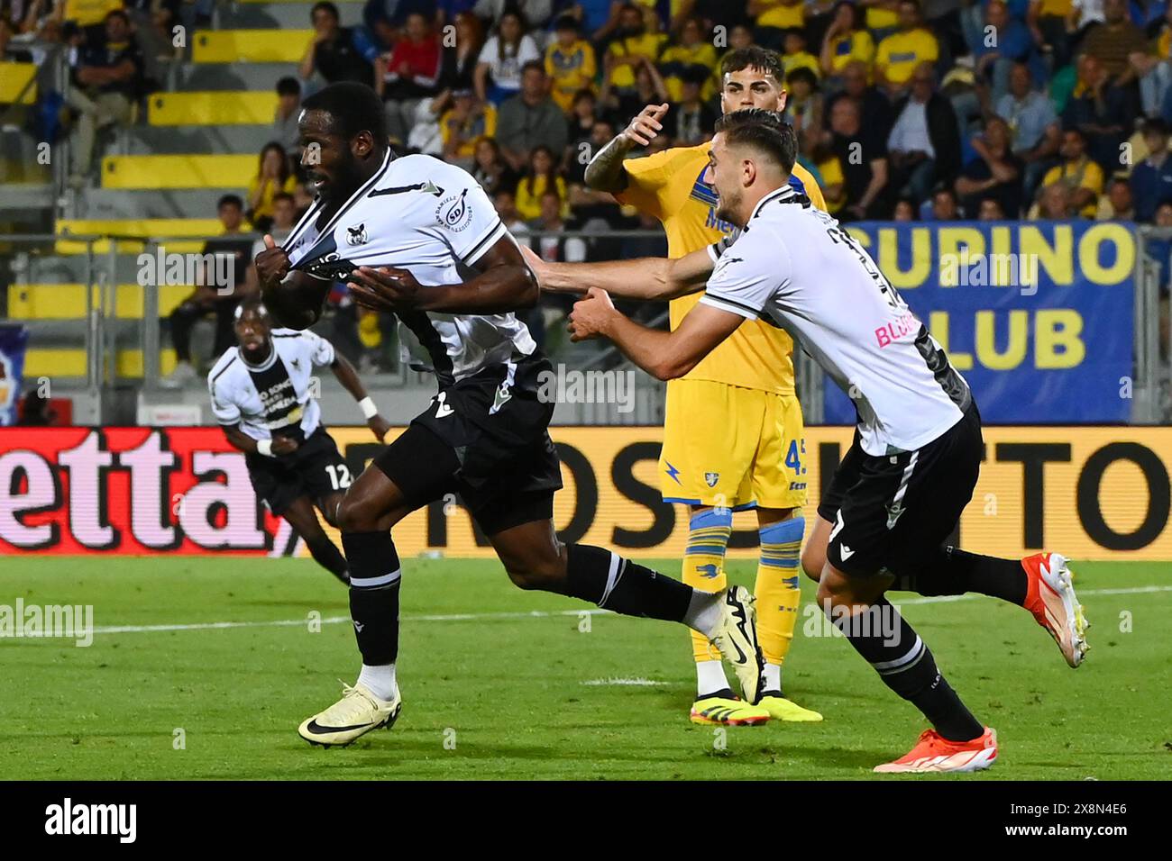 Frosinone, Italy. 26th May, 2024. Keinan Davis of Udinese Calcio ...