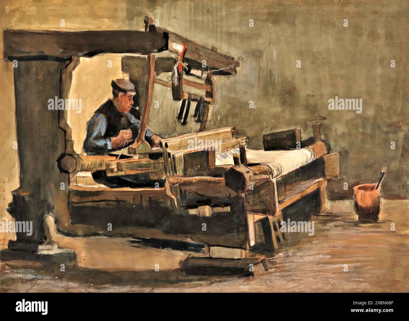 Weaver, 1884 Gogh, Vincent van Stock Vector Image & Art - Alamy