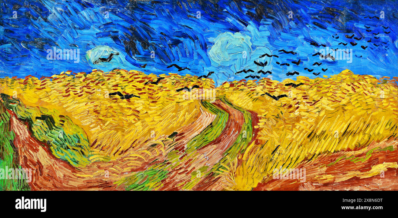 Wheatfield with Crows, 1890 Gogh, Vincent van Stock Vector Image & Art ...