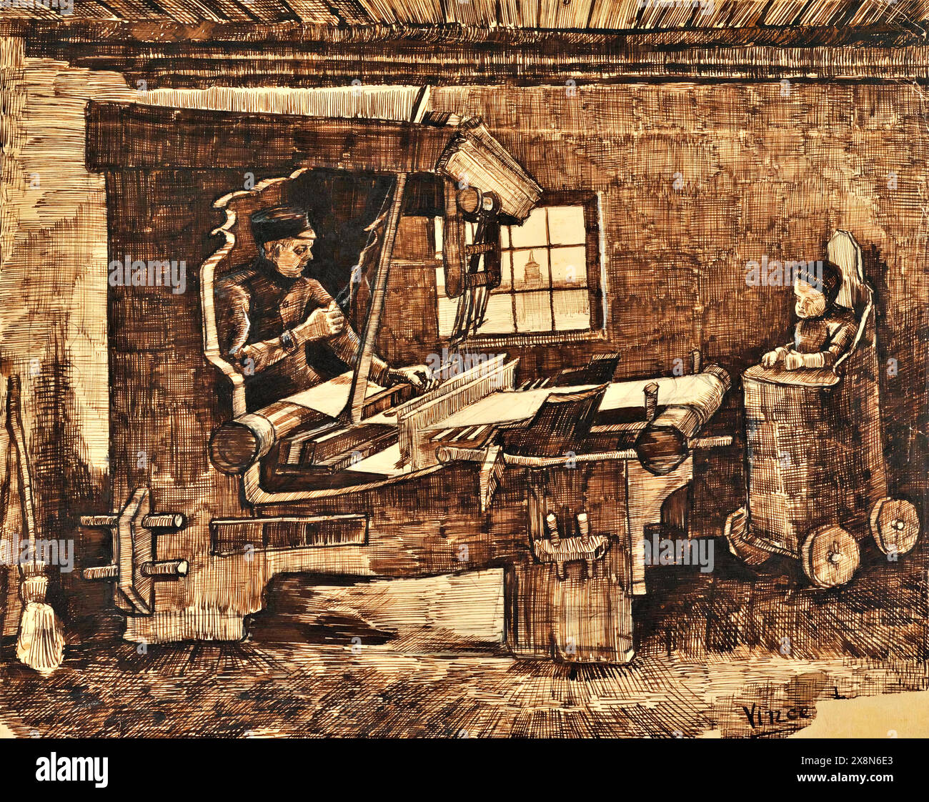Dutch vincent van gogh self portrait as a painter Stock Vector Images ...