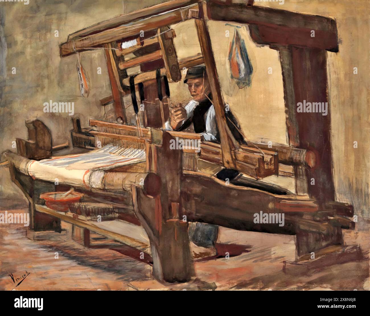 Weaver, 1884 Gogh, Vincent van Stock Vector Image & Art - Alamy