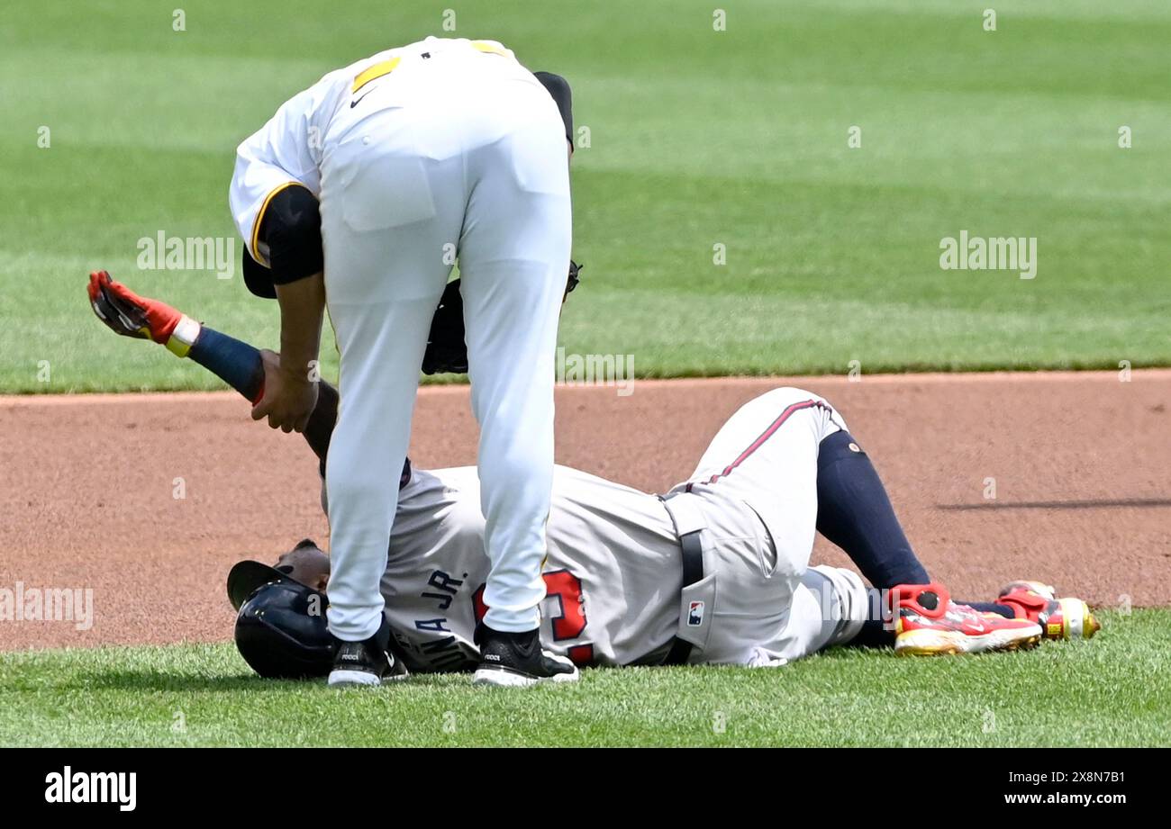 Pittsburgh, United States. 26th May, 2024. Atlanta Braves outfielder ...