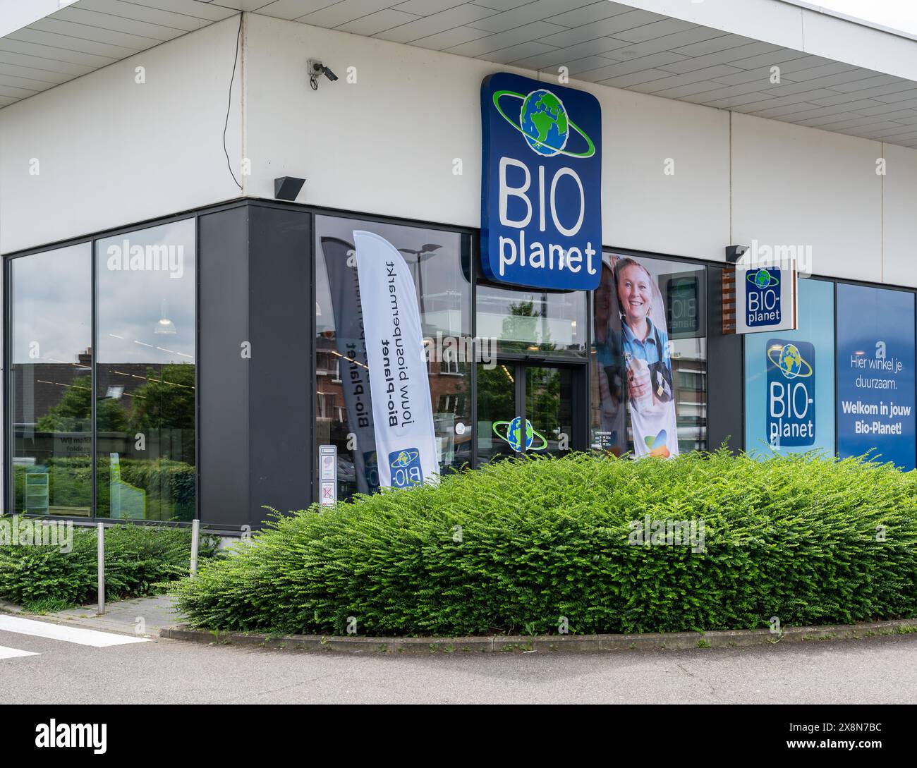 Groot-Bijgaarden, Flemish Brabant, Belgium, May 23, 2024 - Facade and ...
