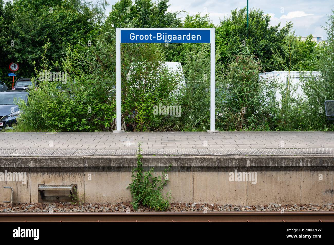 Groot-Bijgaarden, Flemish Brabant, Belgium, May 23, 2024 - Blue ...